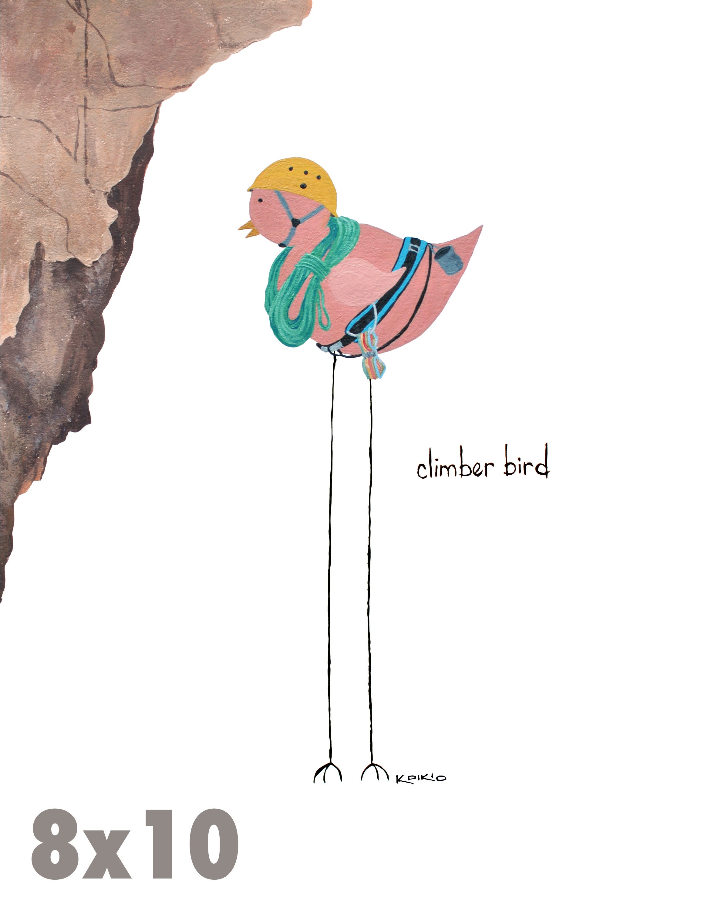 Climber Bird Art Print Bird Lover Gifts Outdoorsy Style - Etsy