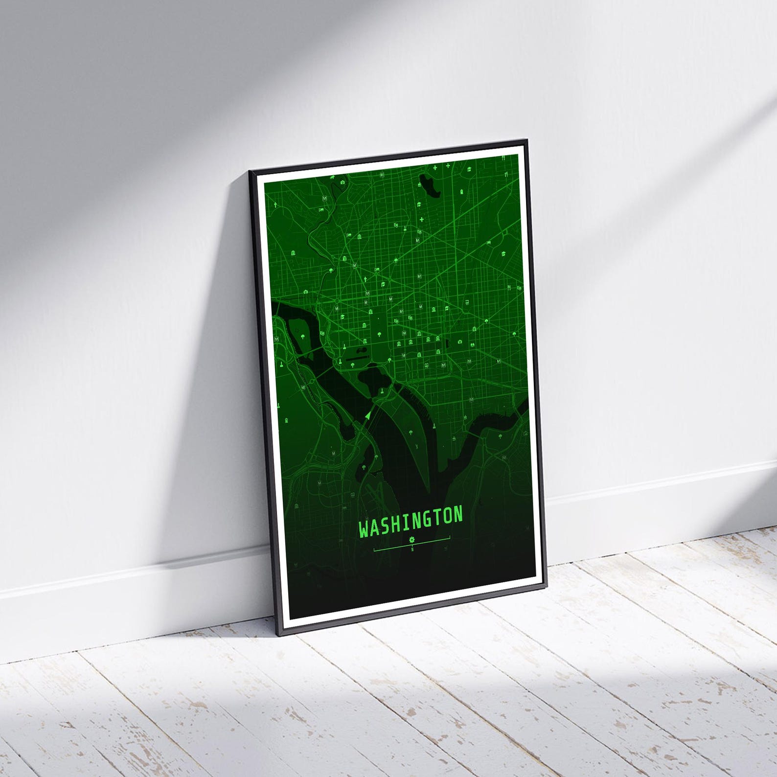WASHINGTON MAP - FALLOUT 4 | Gaming Poster | Fallout | Gaming Art ...