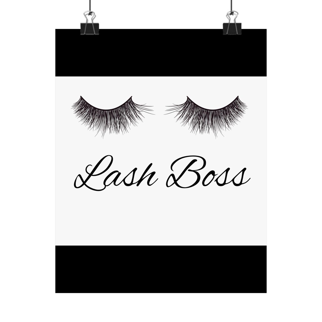 Lash Boss Poster Decor, Beauty Studio Wall Art, Makeup Lover Gift ...