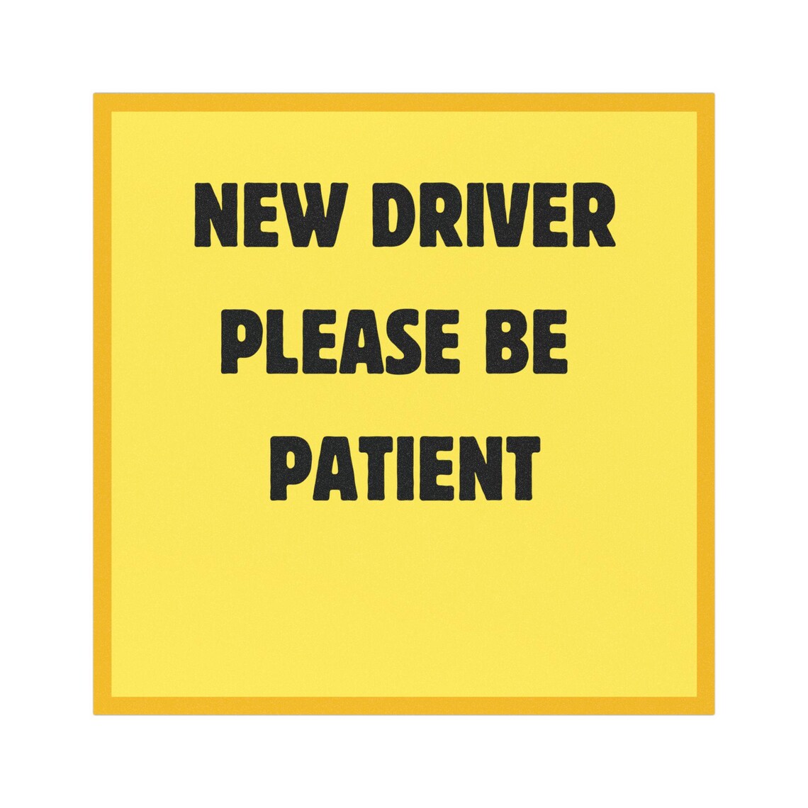 New Driver Car Magnet - Please Be Patient, Cute Car Decor for New ...