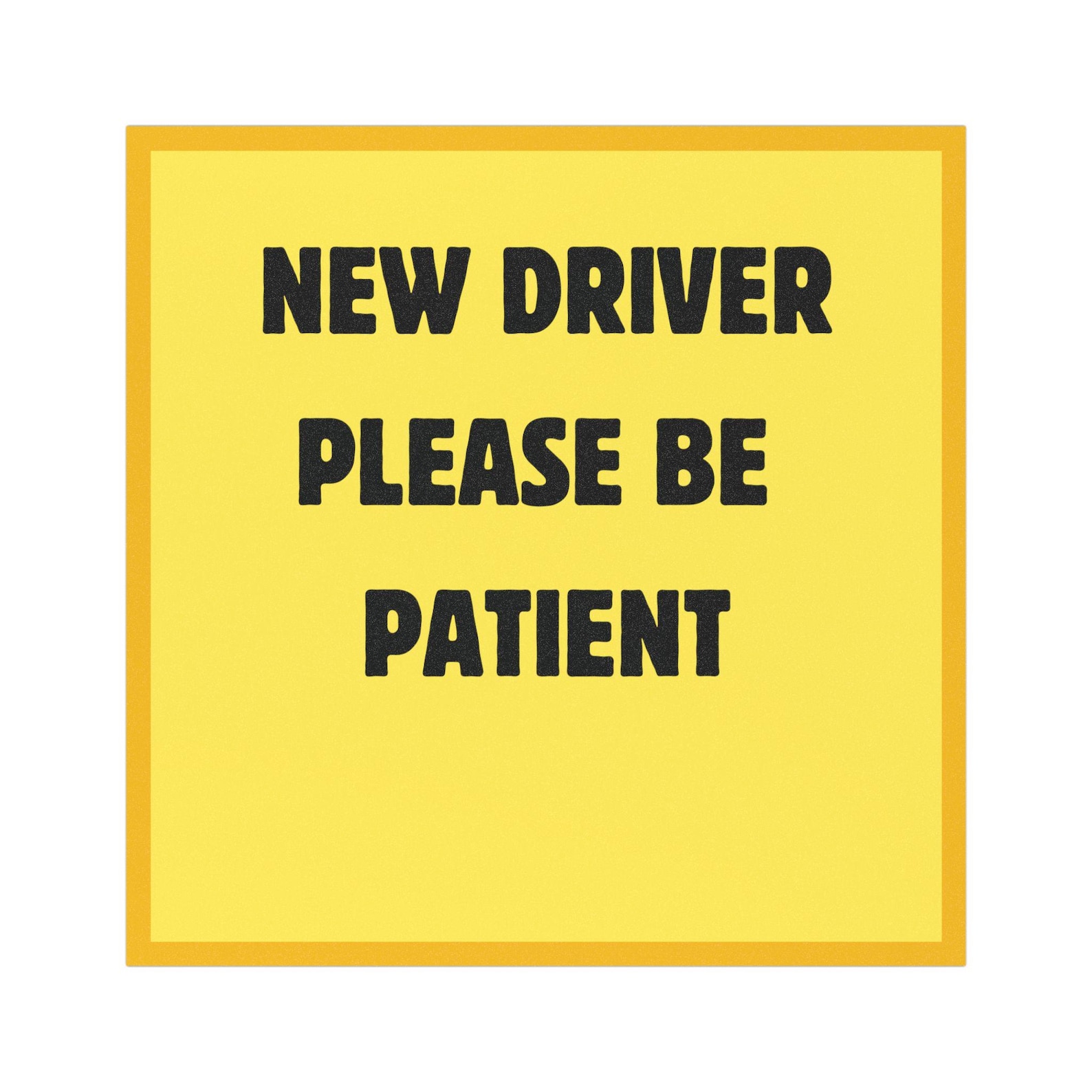 New Driver Car Magnet - Please Be Patient, Cute Car Decor for New ...
