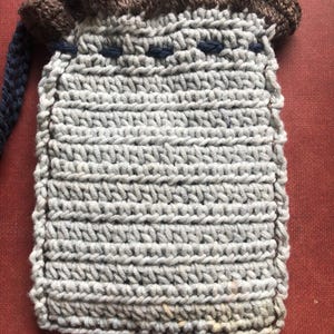 Crochet Mushroom Drawstring Bag - Etsy