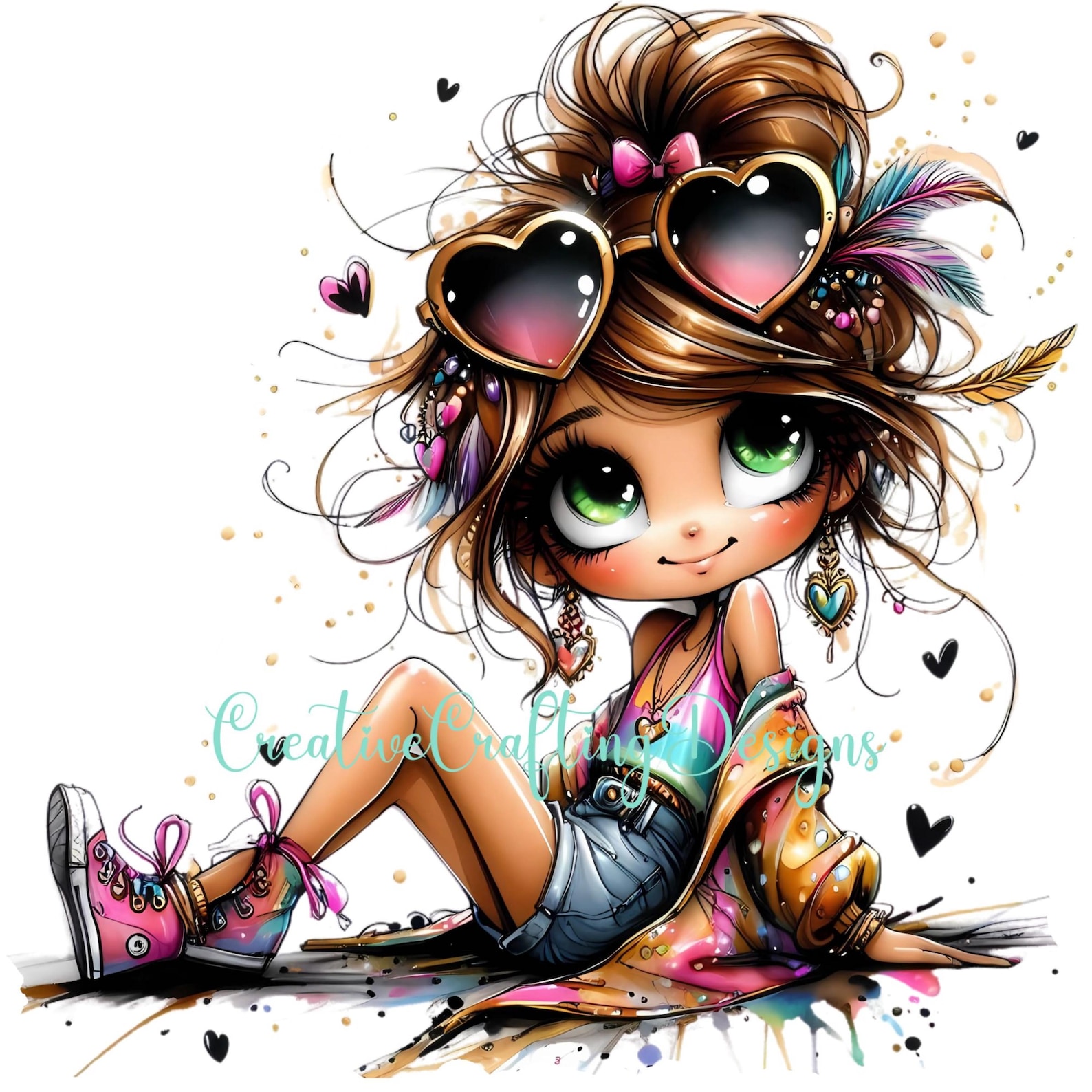 16 Adorable Whimsical Girl Images for All Your Crafting Projects ...