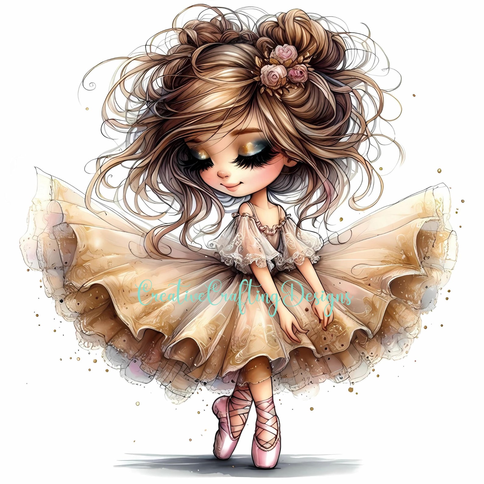 10 Whimsical Ballerina Girl Images for All Your Crafting Projects ...
