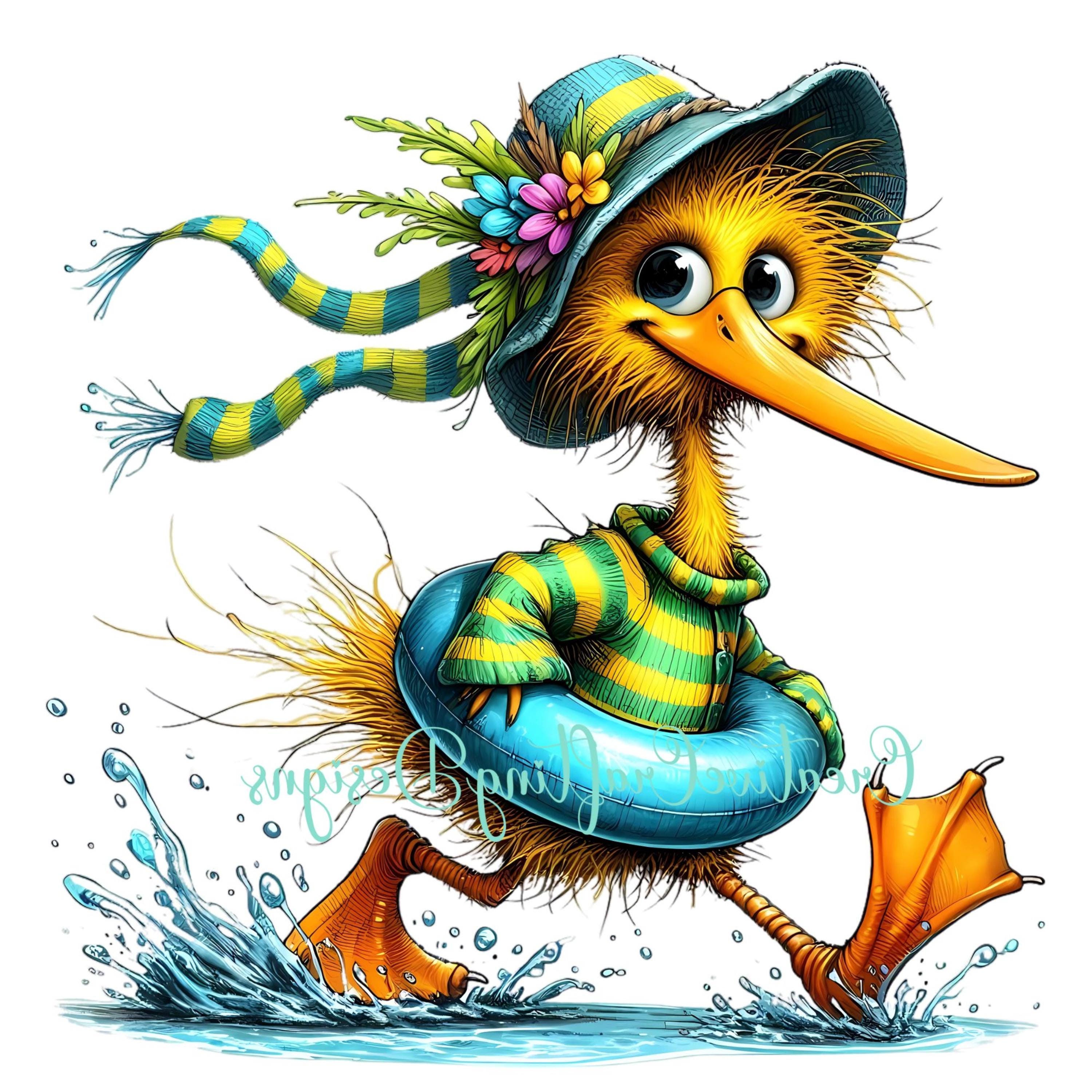 12 Adorable Whimsical Duck Clipart Images for All Your Crafting ...