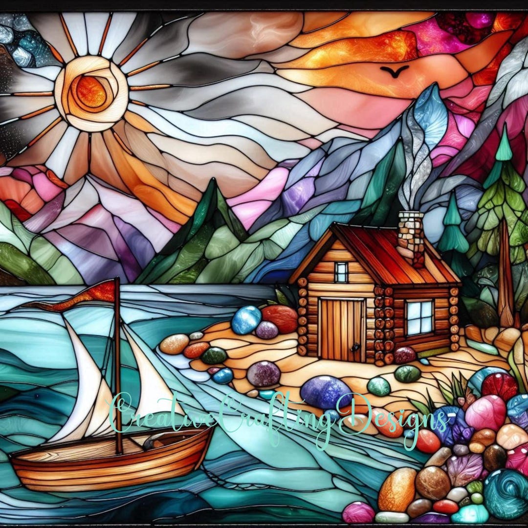 16 Whimsical Nature Stained Glass Images for All Your Crafting Projects ...