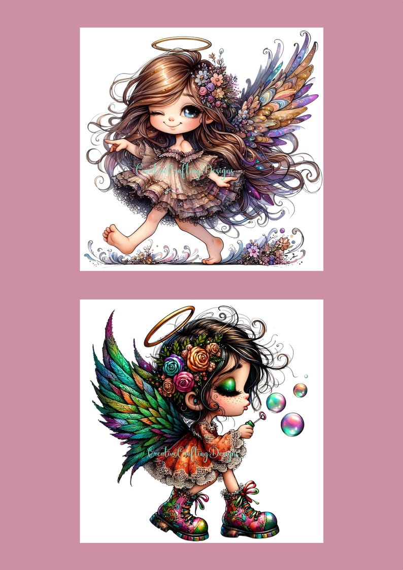 14 Cute Whimsical Heavenly Angel Images for All Your Crafting Projects ...