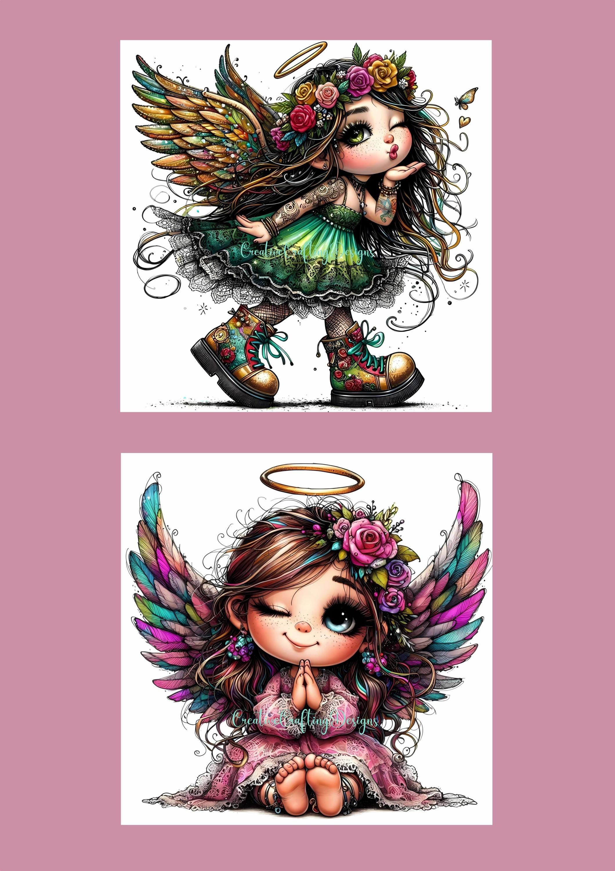 14 Cute Whimsical Heavenly Angel Images for All Your Crafting Projects ...