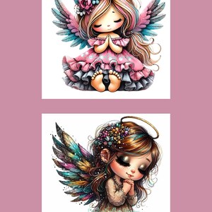 14 Cute Whimsical Heavenly Angel Images for All Your Crafting Projects! Digital Clipart High ...