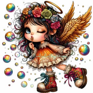 14 Cute Whimsical Heavenly Angel Images for All Your Crafting Projects ...