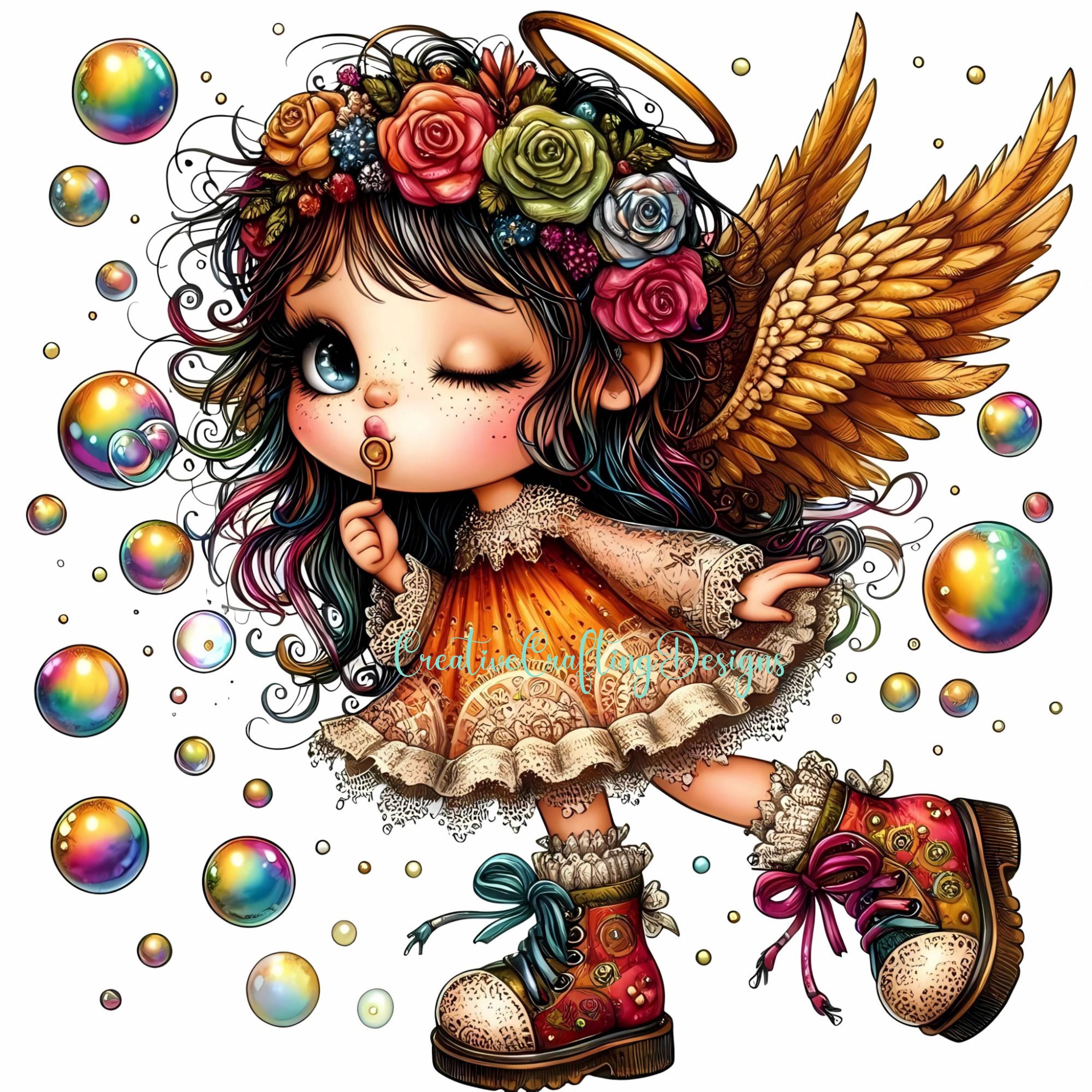 14 Cute Whimsical Heavenly Angel Images for All Your Crafting Projects ...