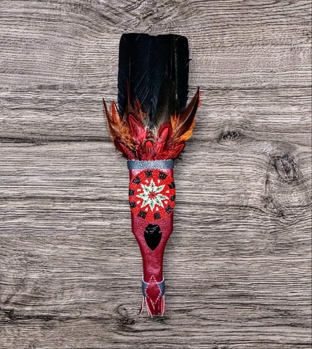Authentic Smudge Fire Fan, Created & Blessed by Choctaw Tribal Member ...