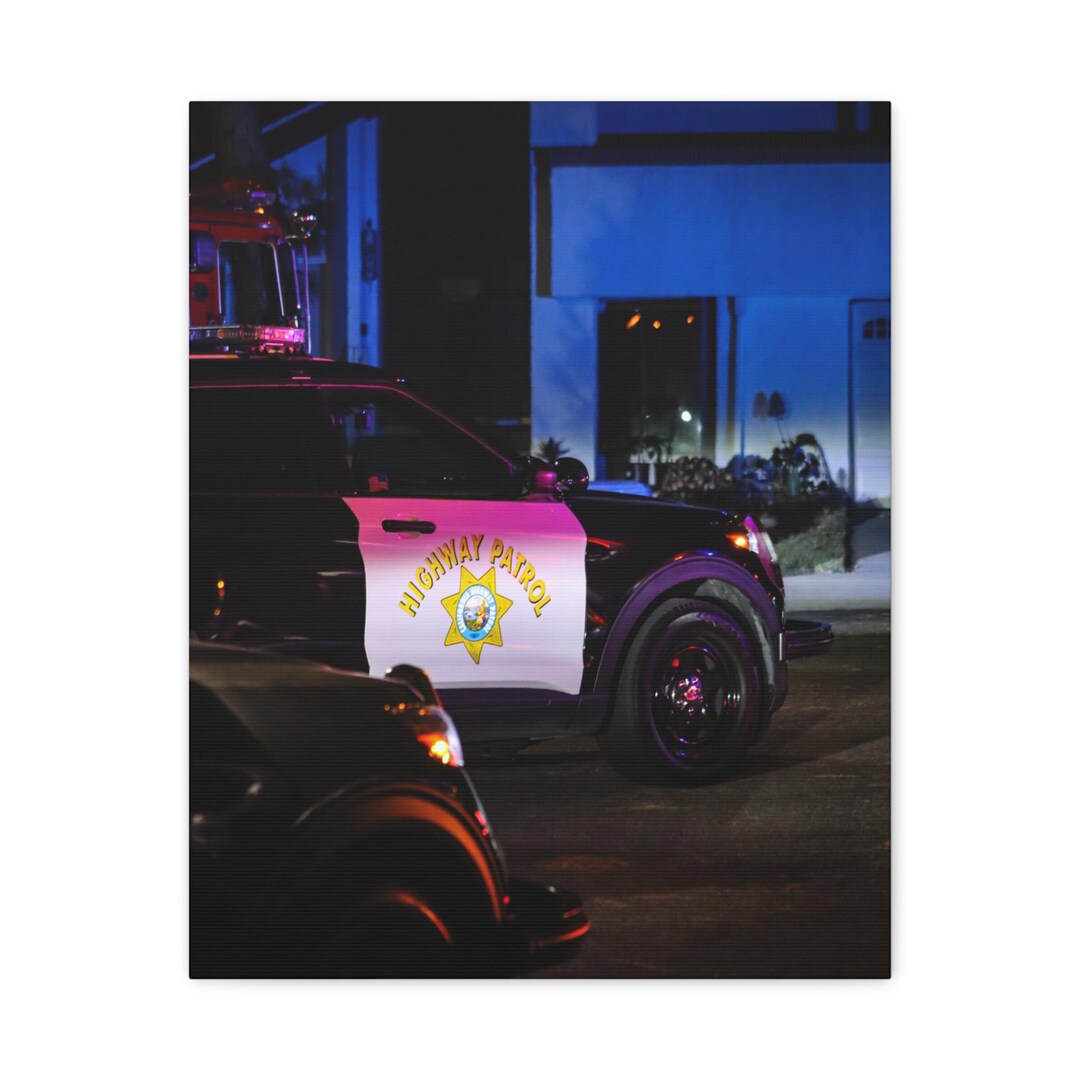 CHP California Highway Patrol on Scene Matte Canvas, Stretched, 1.25 - Etsy