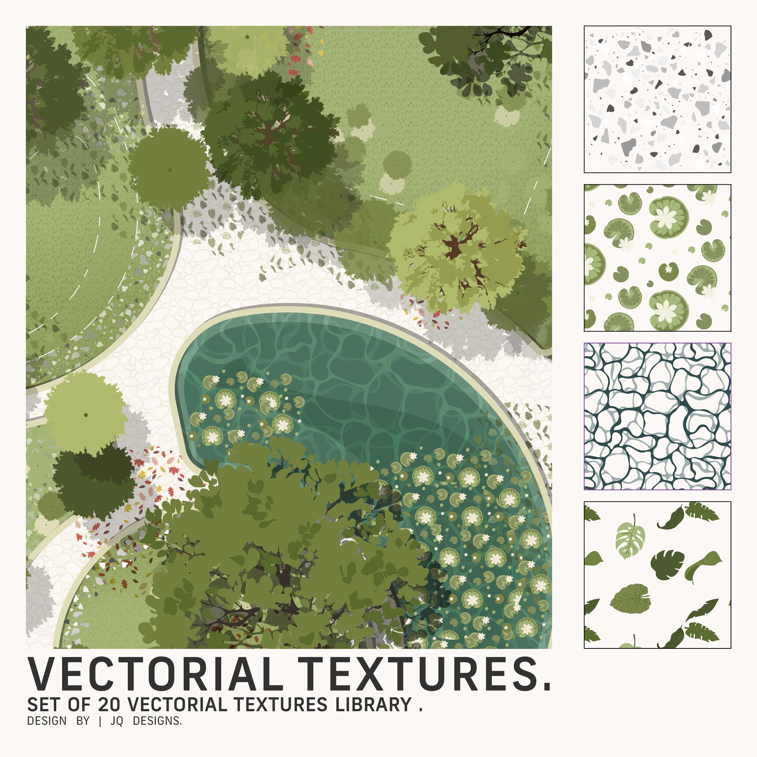 20 Organic Vector Textures | Seamless CAD Patterns (digital Download ...