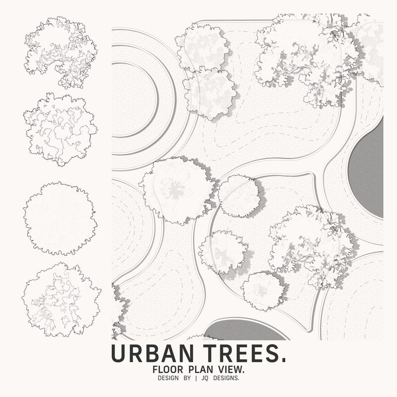 Vector Trees Plan View - Etsy