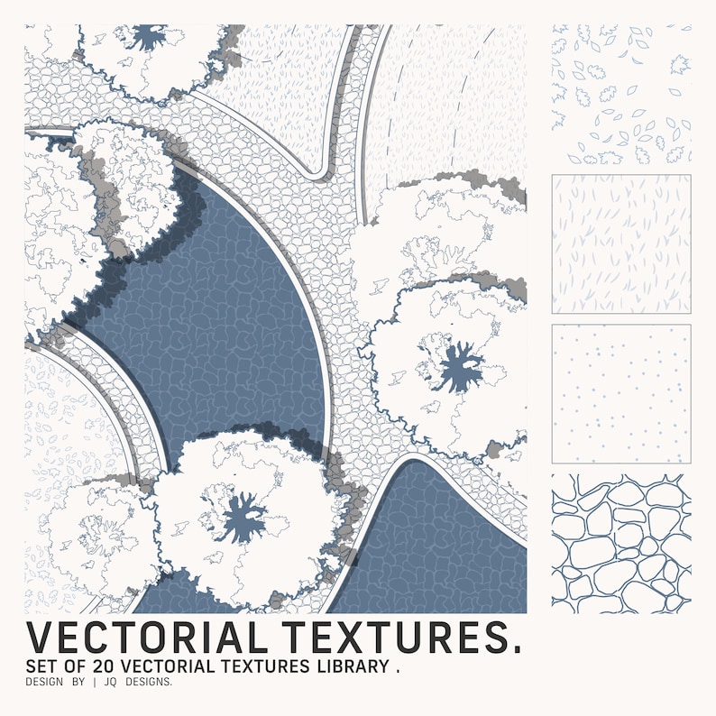20 Organic Vector Textures | Seamless CAD Patterns (digital Download ...