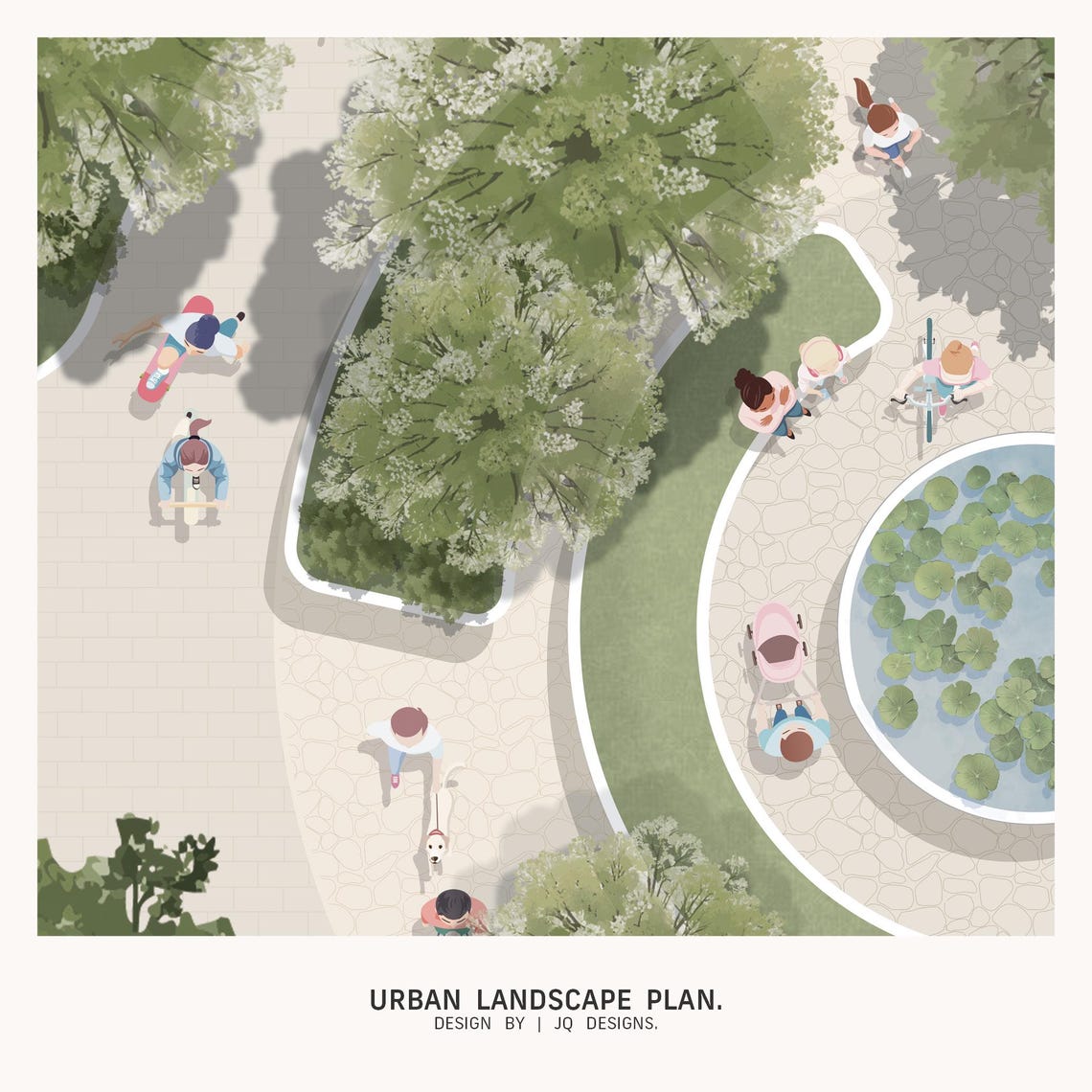 Set of 16 Urban Tree Vectors – Individual Illustrations in Plan ...