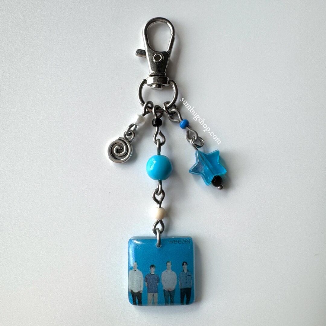 Weezer Blue Album Keychain - Etsy