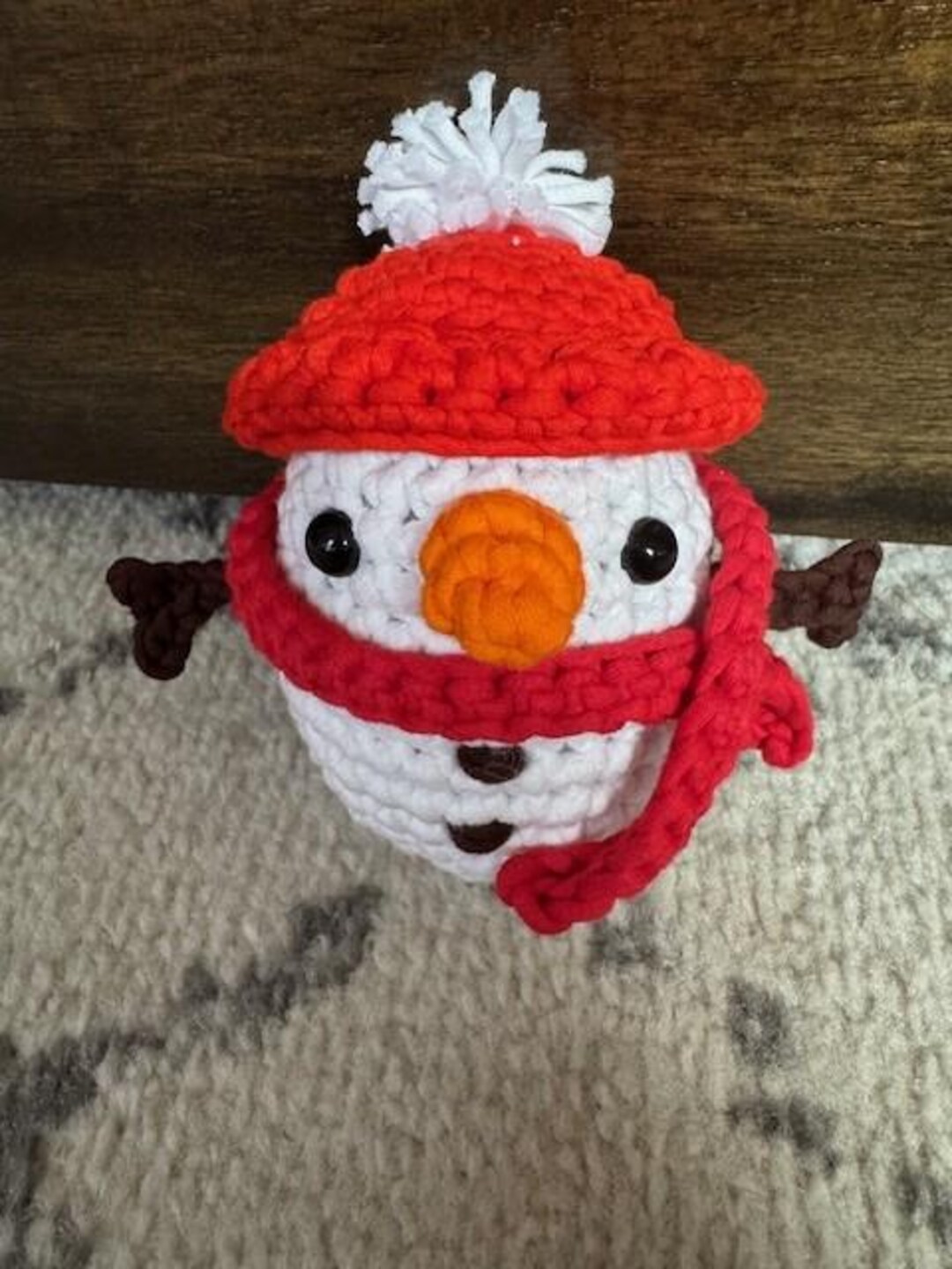 Handmade Woobles Snowman With Removable Hat and Scarf - Etsy