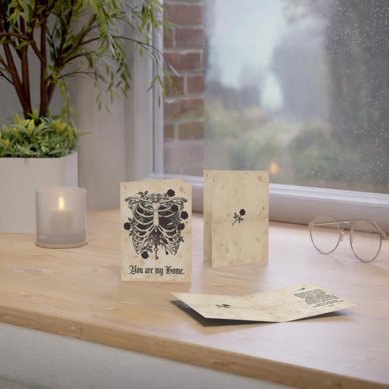 Personalized Gothic Valentine’s Card | You Are My Home | Dark Romance ...