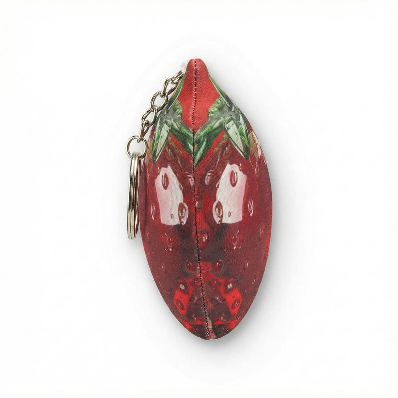 Frutiger Aero Keychain, Strawberry Plush Keychain, 2000s Nostalgia Y2K ...