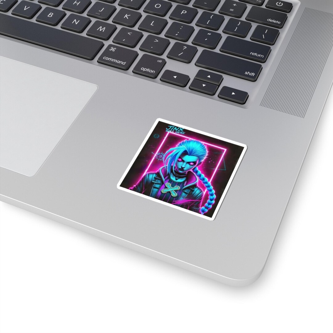 Jinx Arcane Sticker League of Legends Kiss-cut Decal Gaming Decoration ...