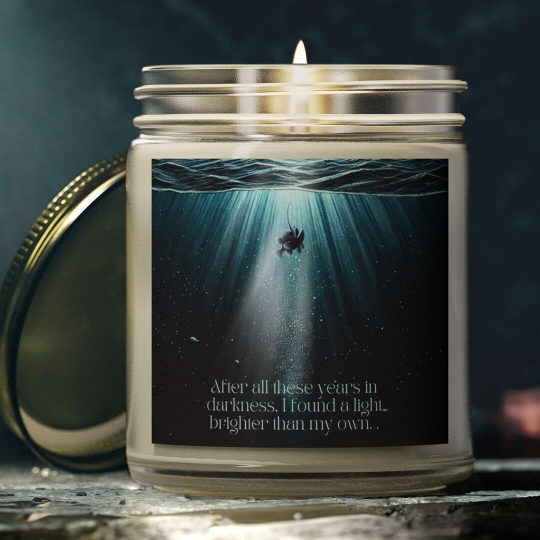 Anglerfish Story Scented Candle | Deep Sea Decor - Etsy