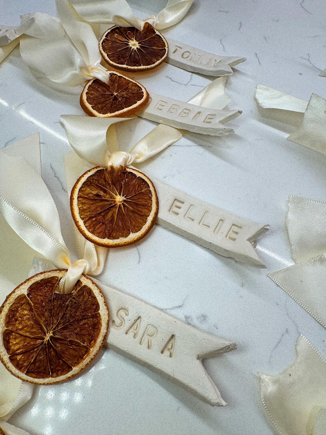 Custom Clay Name Place Cards - Etsy