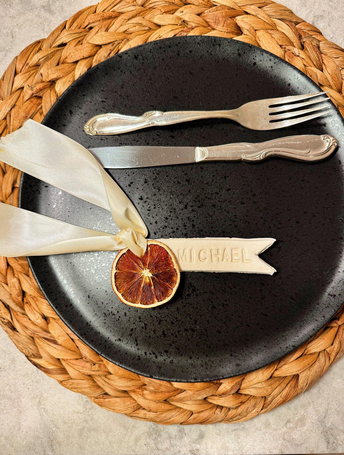 Custom Clay Name Place Cards - Etsy