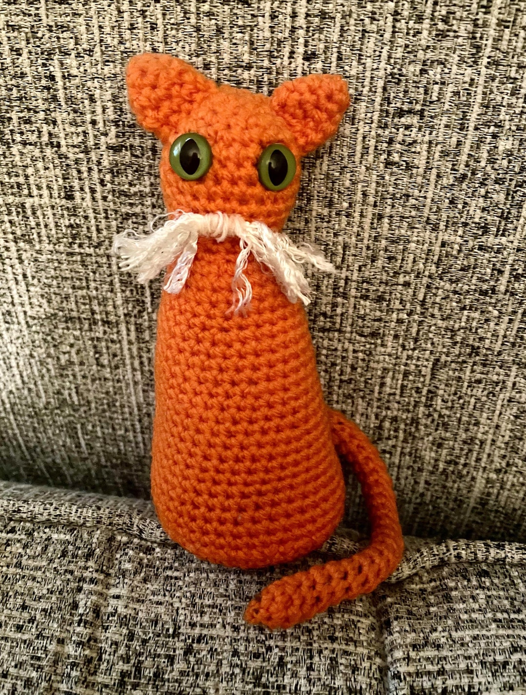 Cute Orange/ginger Soft Toy Cat - Etsy