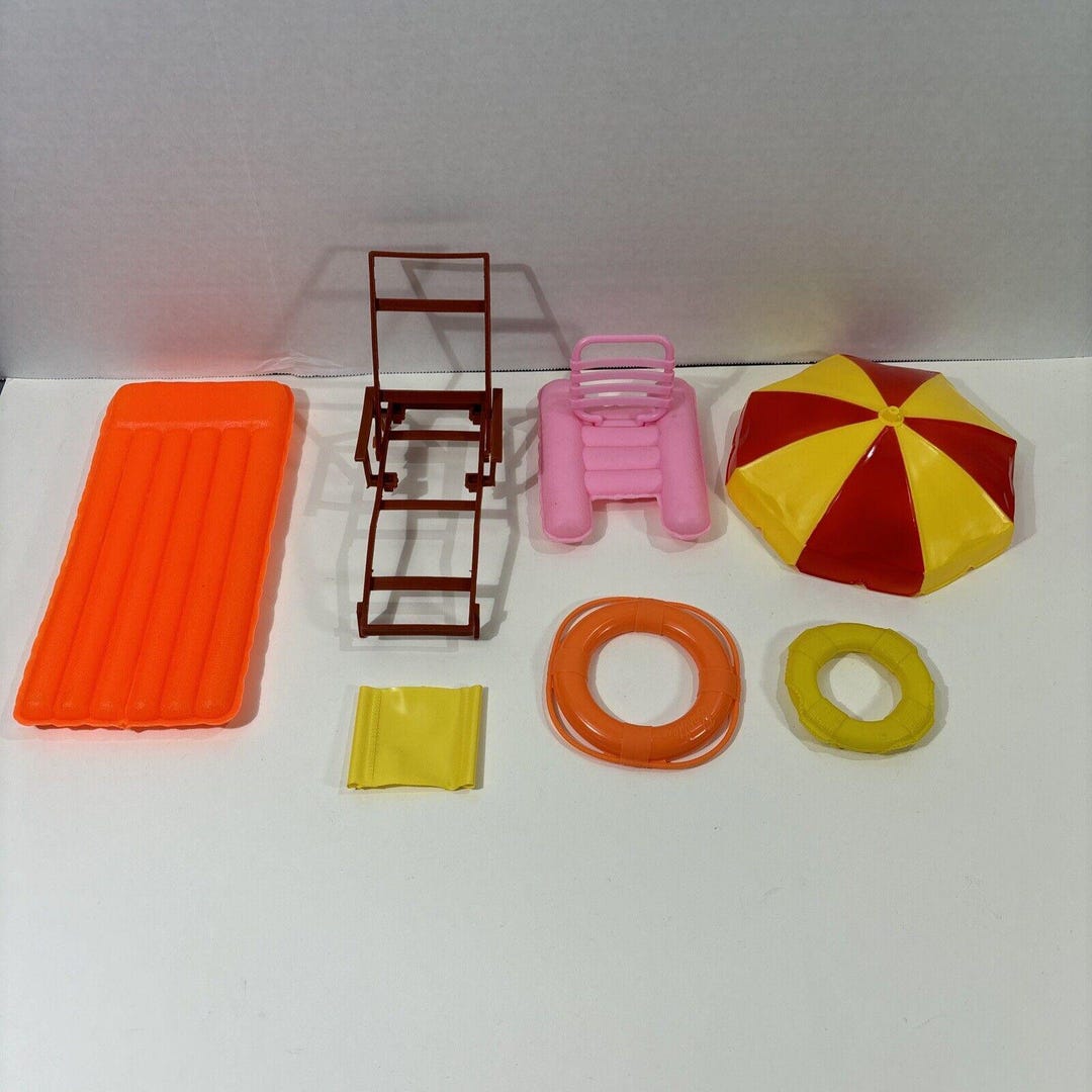 Vintage Barbie Patio and Pool Playset With Accessories - Etsy