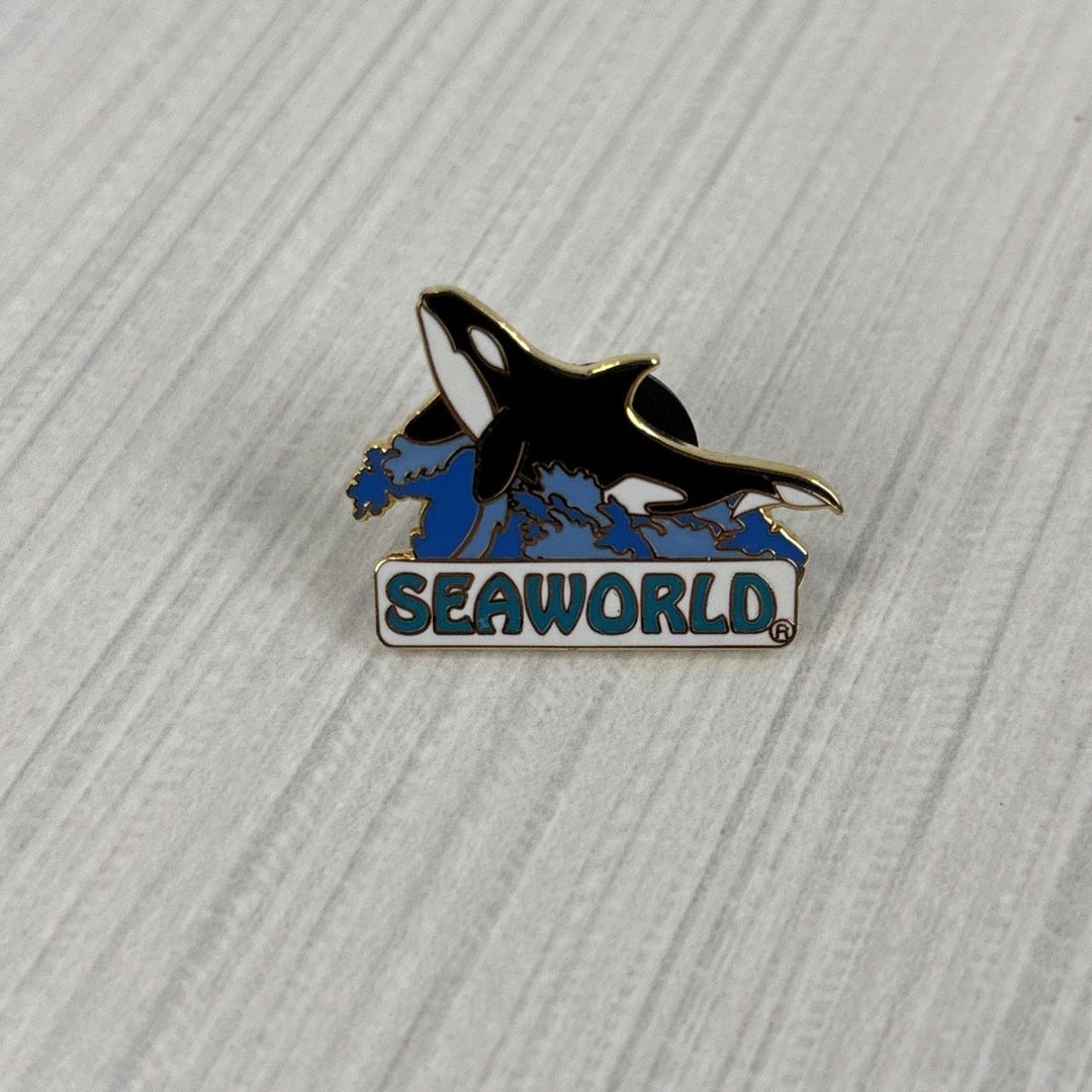 Vintage Seaworld Park Pin Orca Shamu Splashing Waves - Etsy Canada