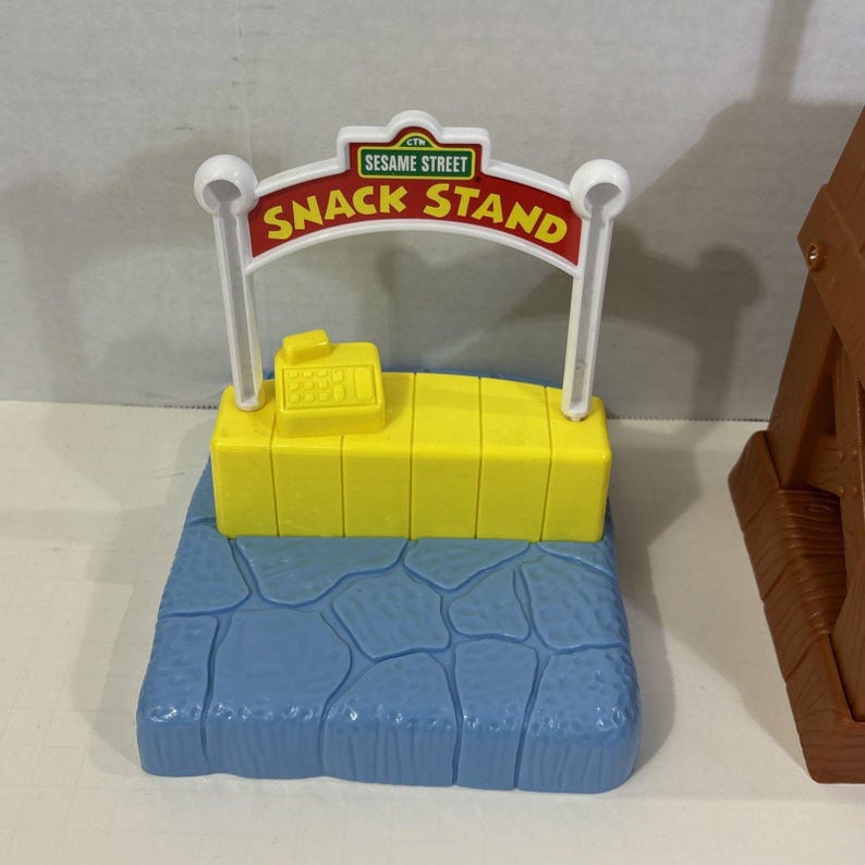 1996 Tyco Sesame Street Snack Stand Juice Factory Elmos Radio Control ...