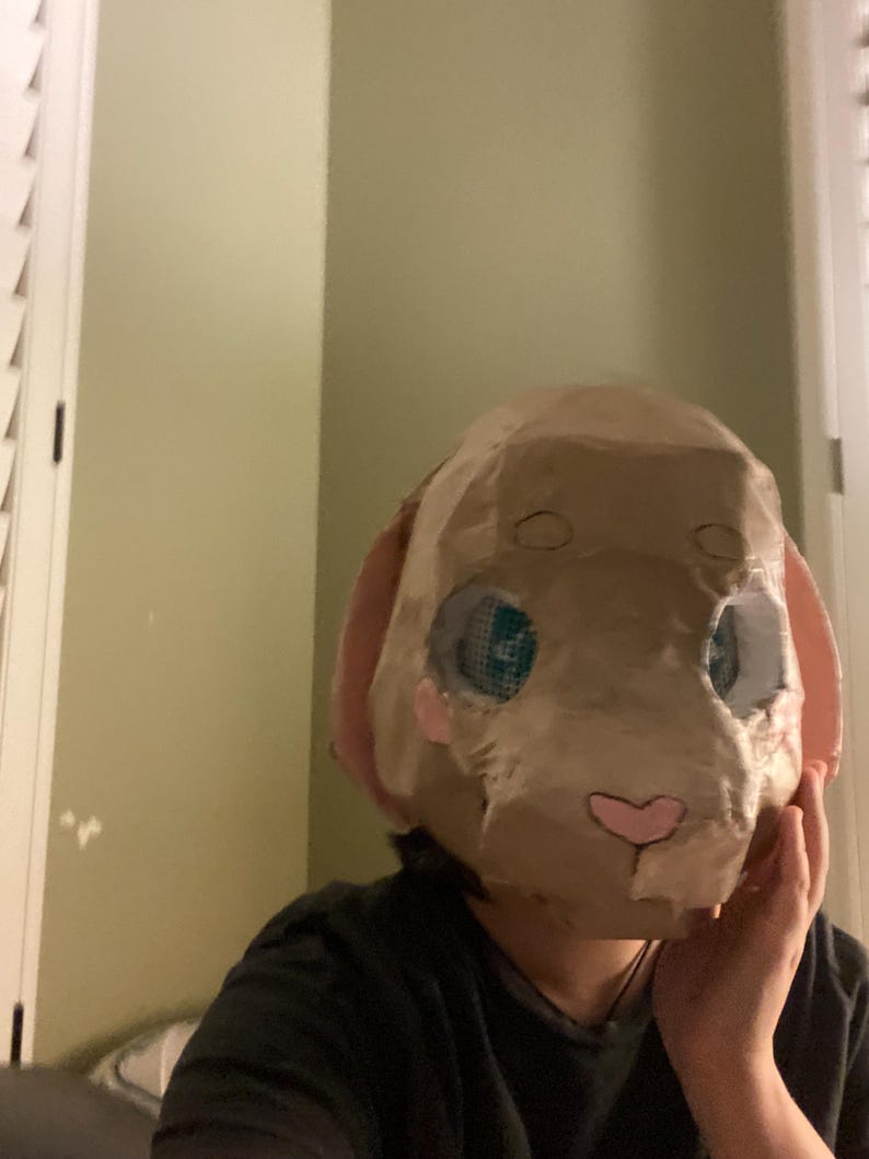 Custom Cardboard Furry Masks - Etsy