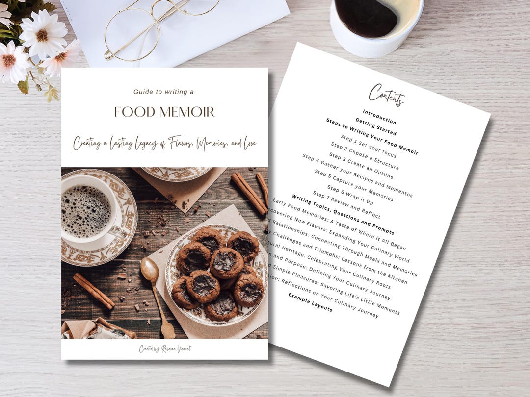 Food Memoir Writing Guide & Canva Template | Memoir Writing | Food ...