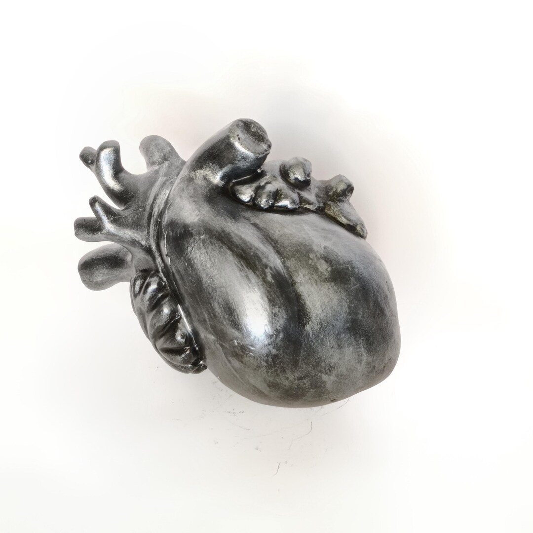 Sculpture Large Anatomical Human Heart Handmade 20 Cm Home Decor. Gift ...