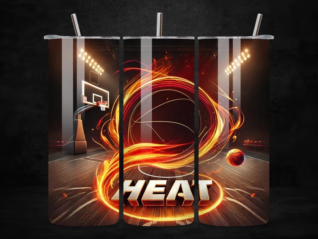 Basketball Team 20oz Skinny Tumbler Wrap PNG, NBA Seamless Design, 20oz ...