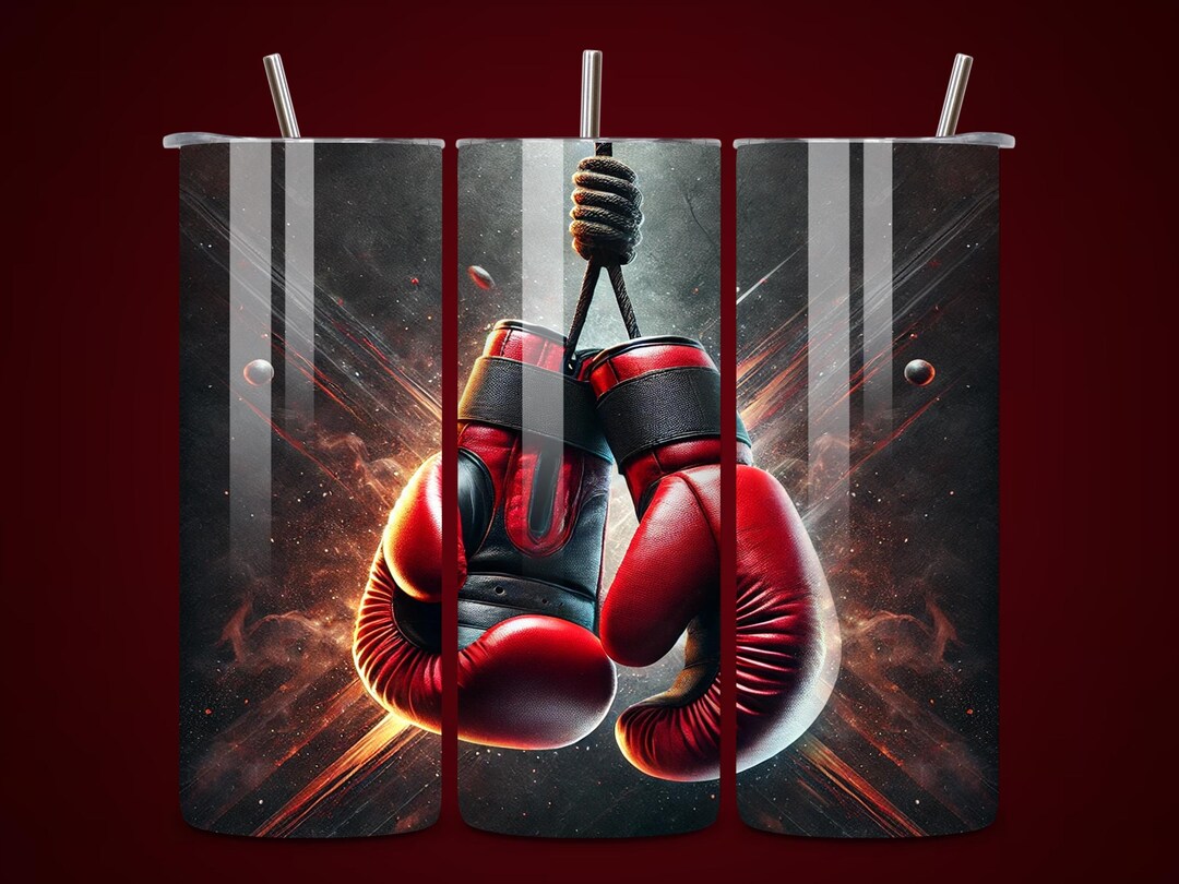 BOXING GLOVES 20oz Skinny Tumbler Wrap PNG, Seamless Design, 20oz ...