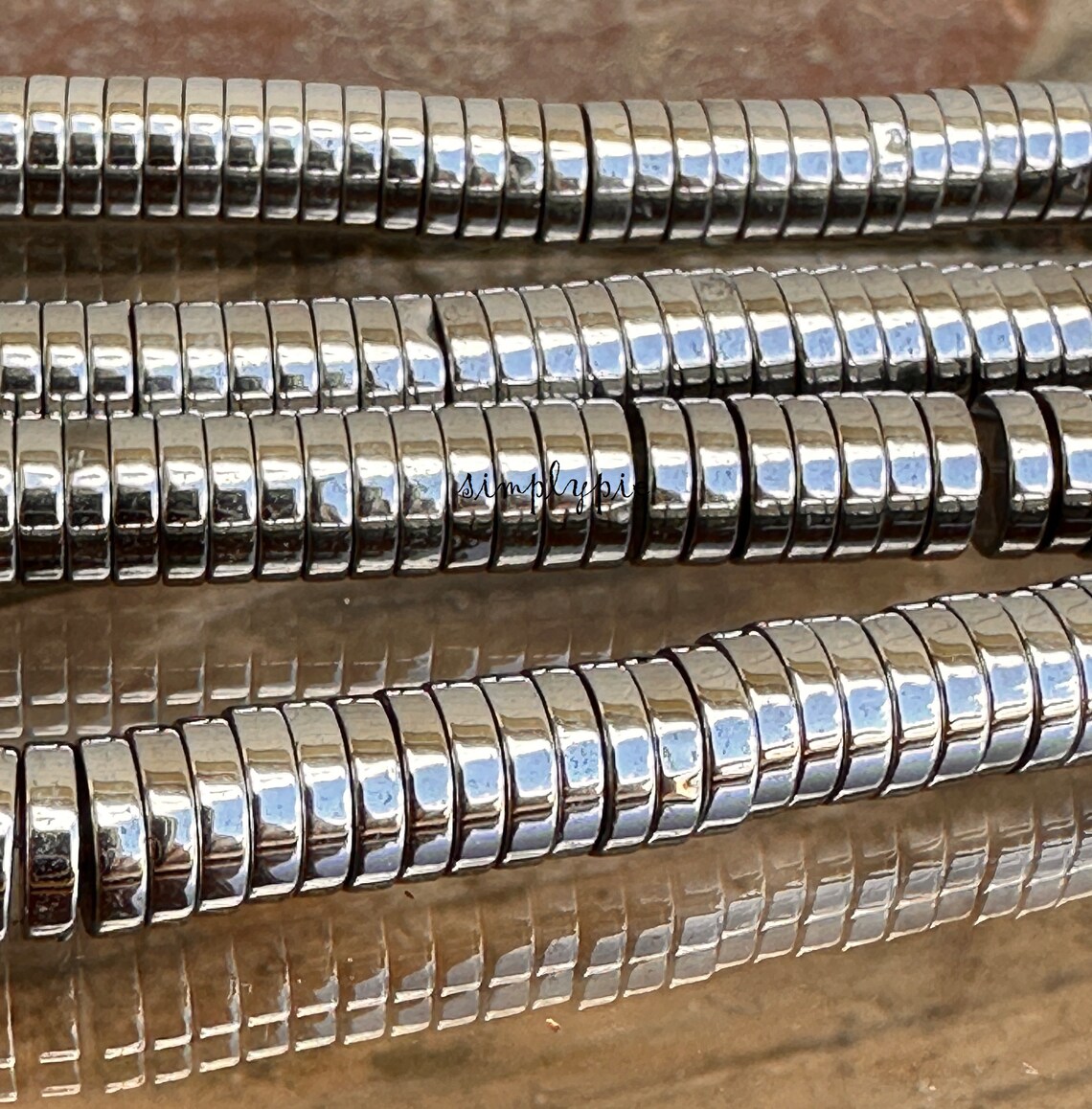 Steel Flat Disc Czech Beads 8x2mm 40 Pcs #GARROND - Etsy