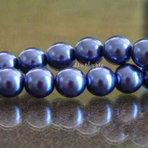 Royal Blue Pearls - Etsy