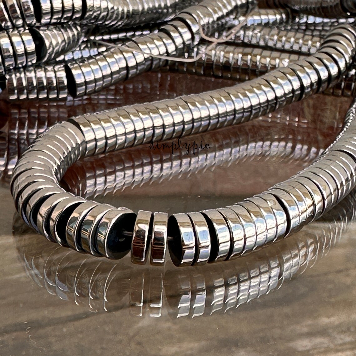 Steel Flat Disc Czech Beads 8x2mm 40 Pcs #GARROND - Etsy