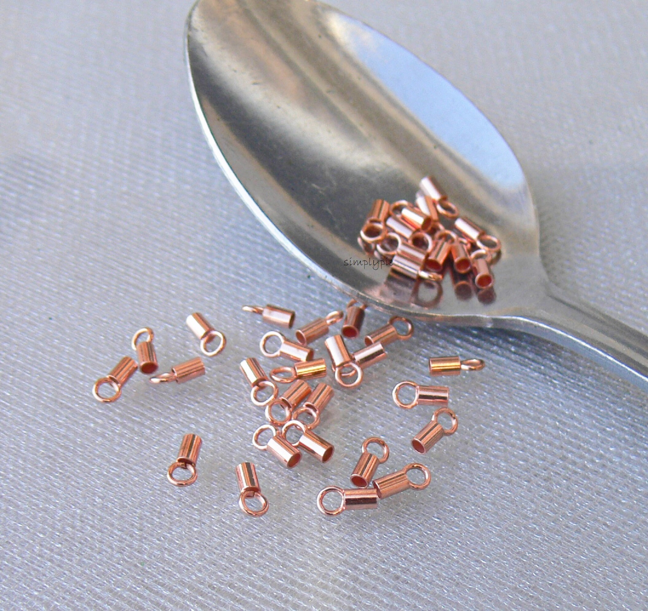 Crimp Tubes with Loop 20 Pcs Ur Pick Gold Silver Antiqued - Etsy.de