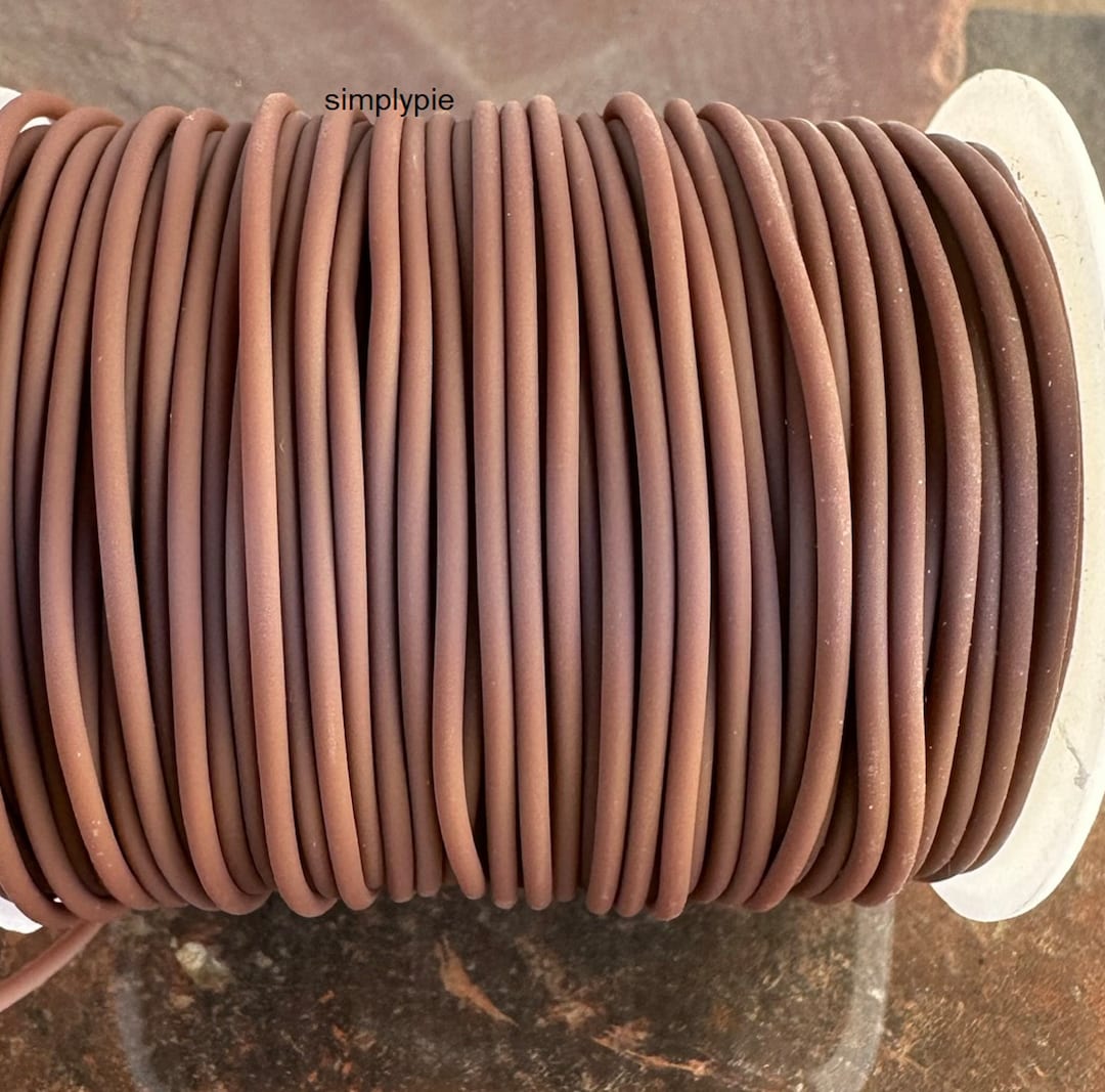 2mm Brown Hollow Rubber Tubing 5-feet - Etsy