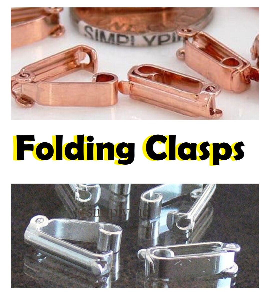 Fold-over Style Clasps 4 Ur Pick Silver Copper Gold - Etsy