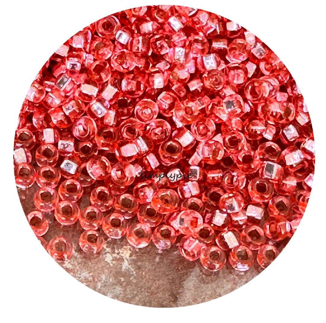 Silver-lined Rose 8/0 Czech Preciosa Glass Seed Beads 10-grams - Etsy