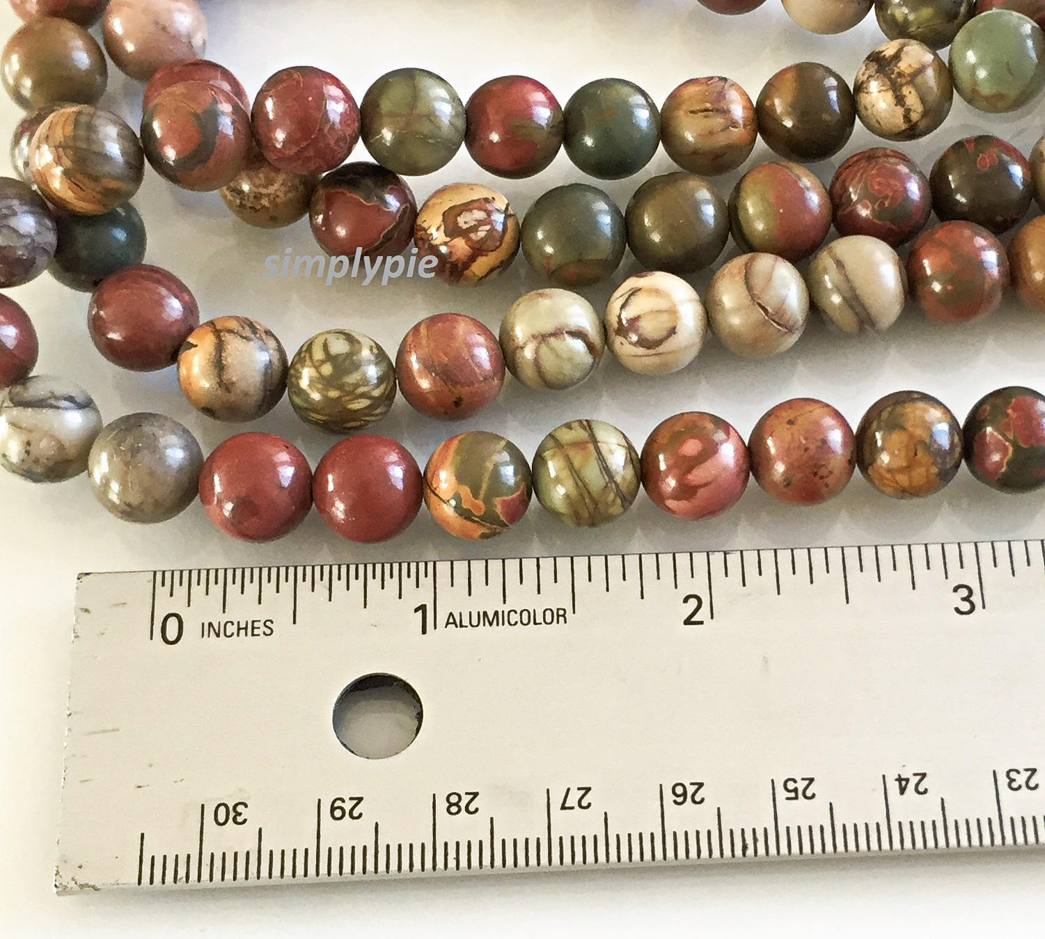 Full Strand 10mm Round Red Creek Jasper Gemstone Beads 15-inch - Etsy