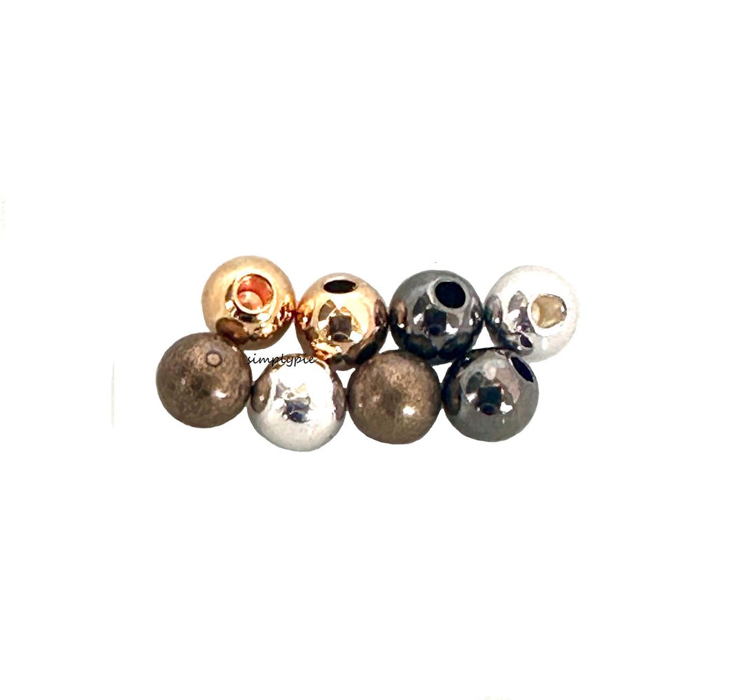 3mm End Cap 20 Pcs Half-drilled Round Bead Caps Ur PICK Tips for Memory ...