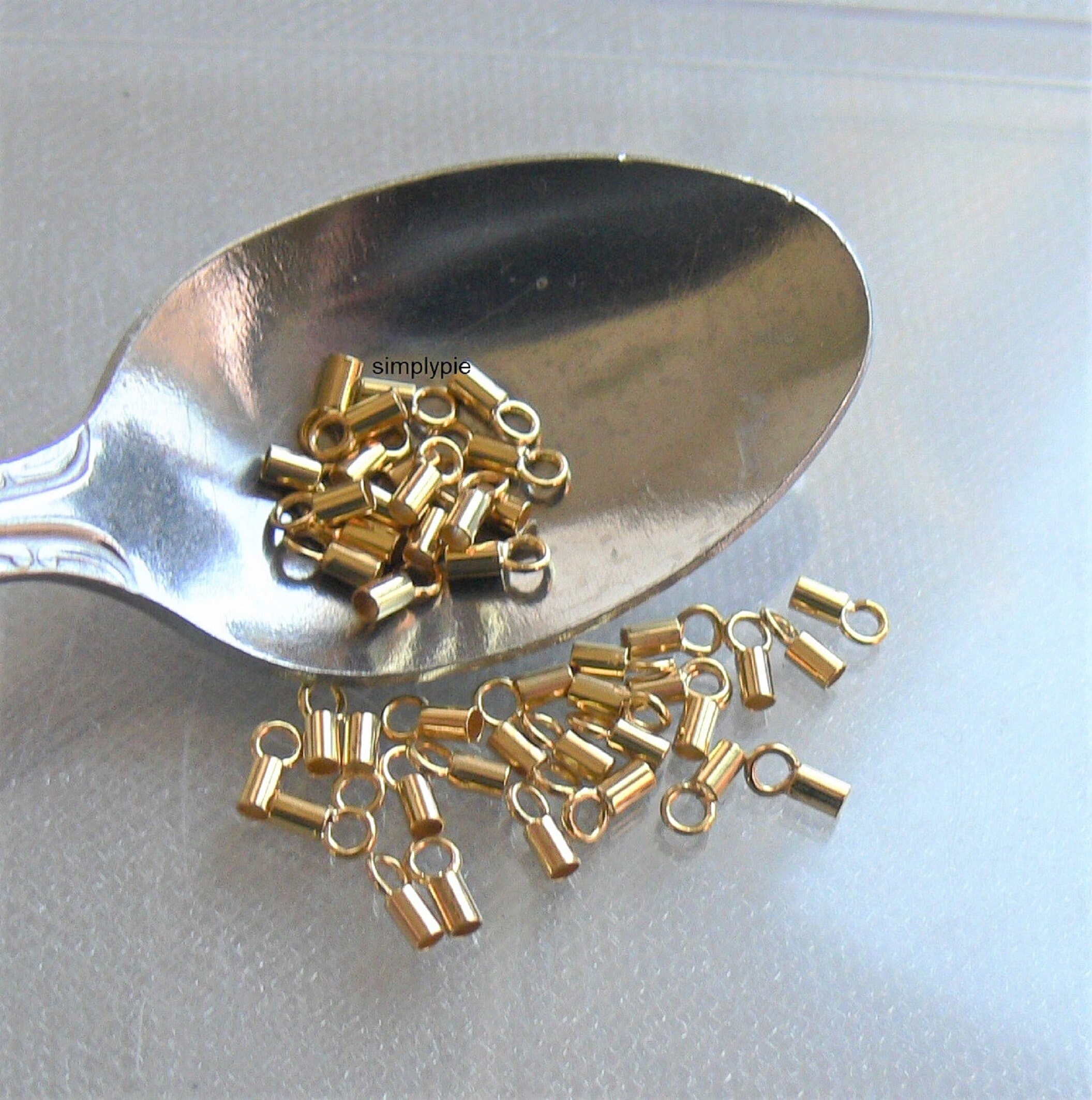 Crimp Tubes with Loop 20 Pcs Ur Pick Gold Silver Antiqued | Etsy