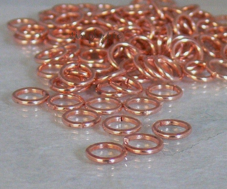 5mm Copper Jumpring 18-Gauge Jump Rings 50 | Etsy