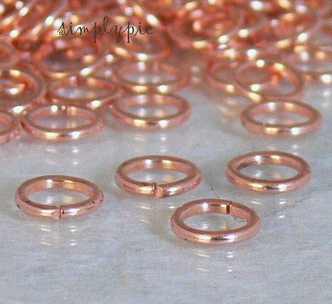 6mm Copper Jumpring, 18g 50 Jump Rings #TUPCOR - Etsy